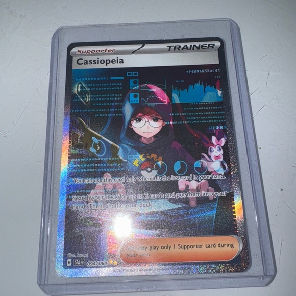 Pokemon | Toys | Pokemon Trainer Card Cassiopeia With Holographic ...